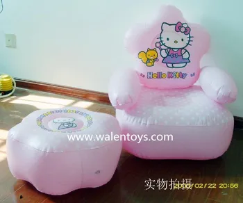 Hello Kitty Flocked Inflatable Sofa Chair - Buy Hello Kitty Flocked ...