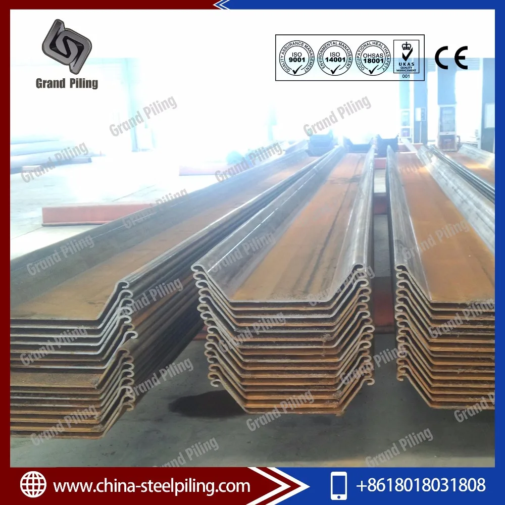 U Type Cold Formed Steel Sheet Pile in Different Shapes and Profiles ...