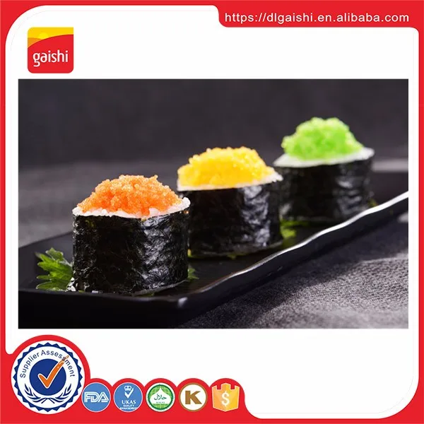 Tobiko Caviar Wasabi Flavor Flying Fish Roe Sushi Grade - Buy Tobikko ...