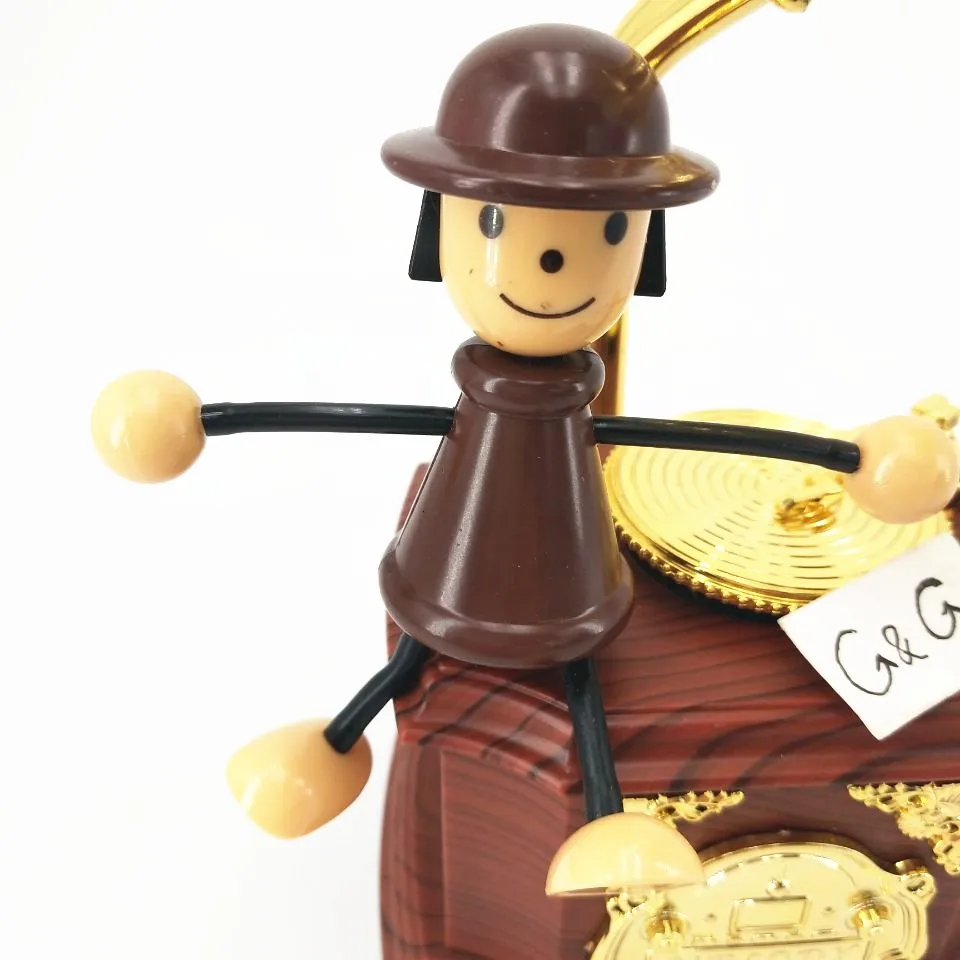 Creative Brown Puppet Machine Music Box - Hand Made Gift