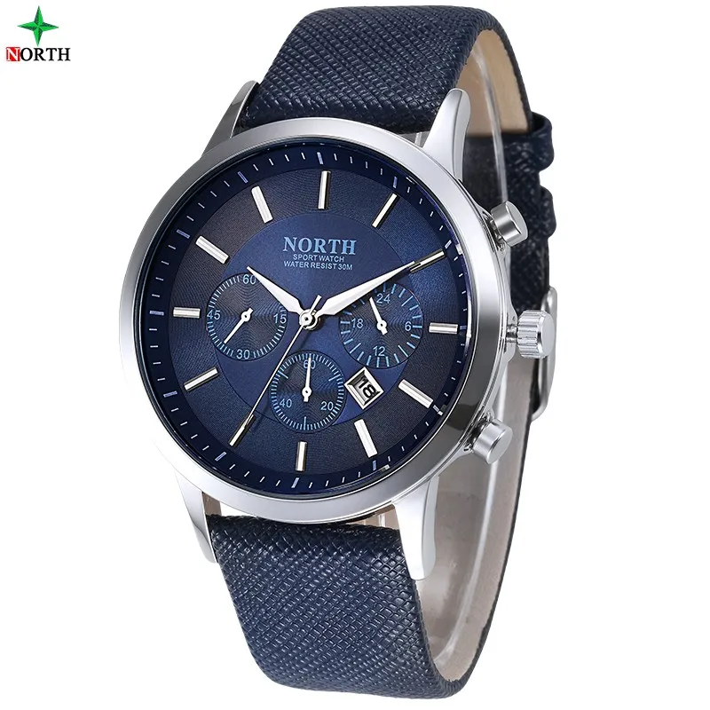 North 6009 Luxury Men's Watch - Waterproof Sports Quartz Wristwatch ...