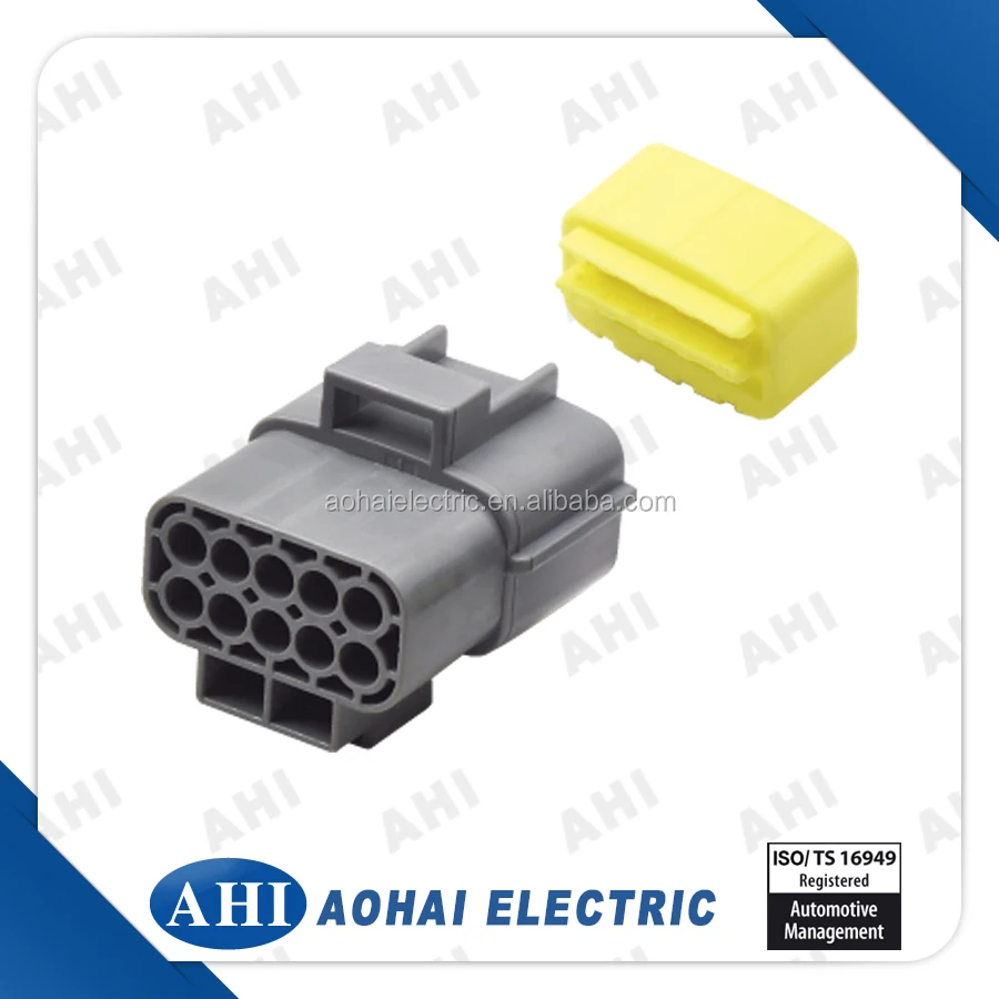 (171662-1) Female Copper Crimping Auto Electrical Wire Car Connector ...