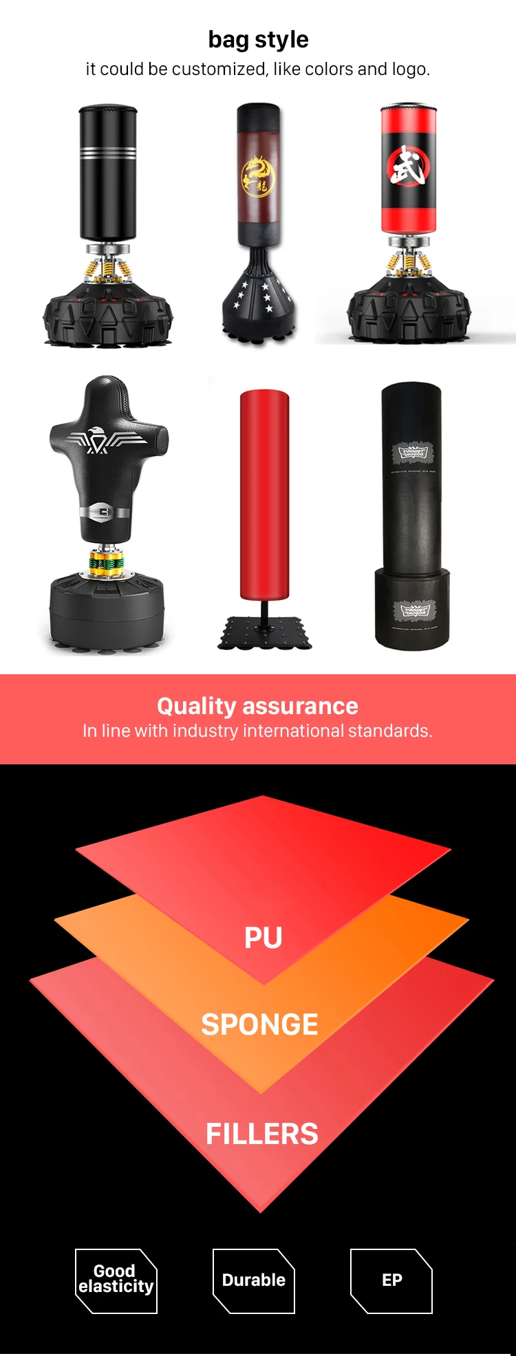 Round Desk Desktop Table Punching Bag With Custom Logo - Buy Desktop ...