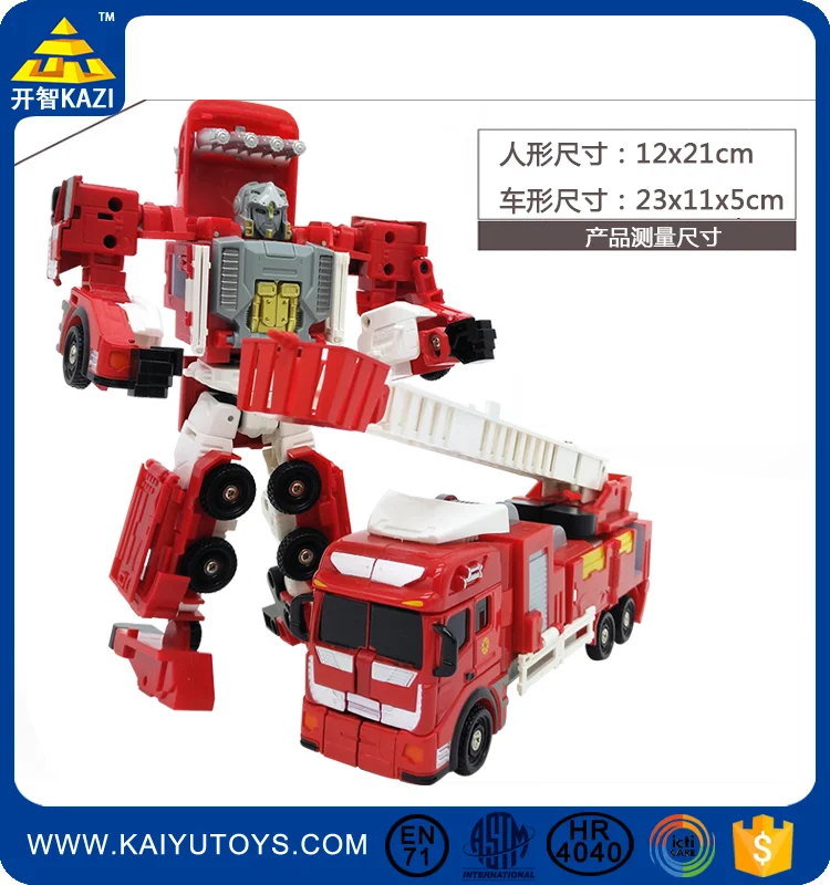 Five-in-one Transform Robot Diecast Truck Robot Fire Truck Rescue Robot ...