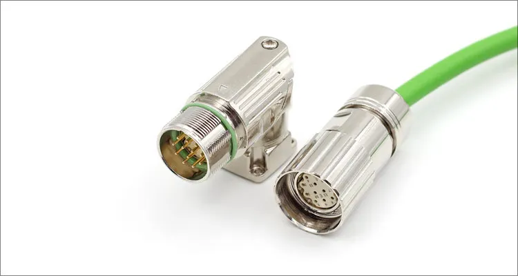 Servo Motor Encoder Connector Male M23 Encoder Connector 6 8 12 17 19 ...