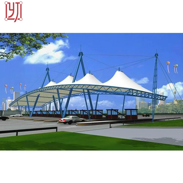 High Tensile Membrane Cover Structure Car Parking Cover - Buy High ...