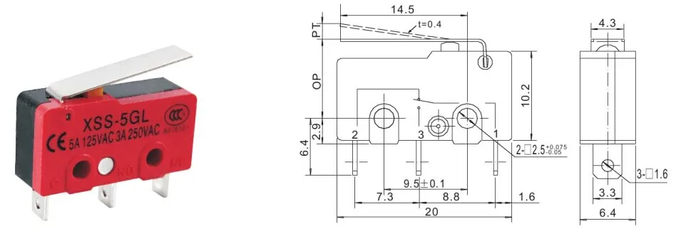 Saklar On-off Tombol Miniatur/tuas Roller,Saklar Mikro Mini/saklar ...