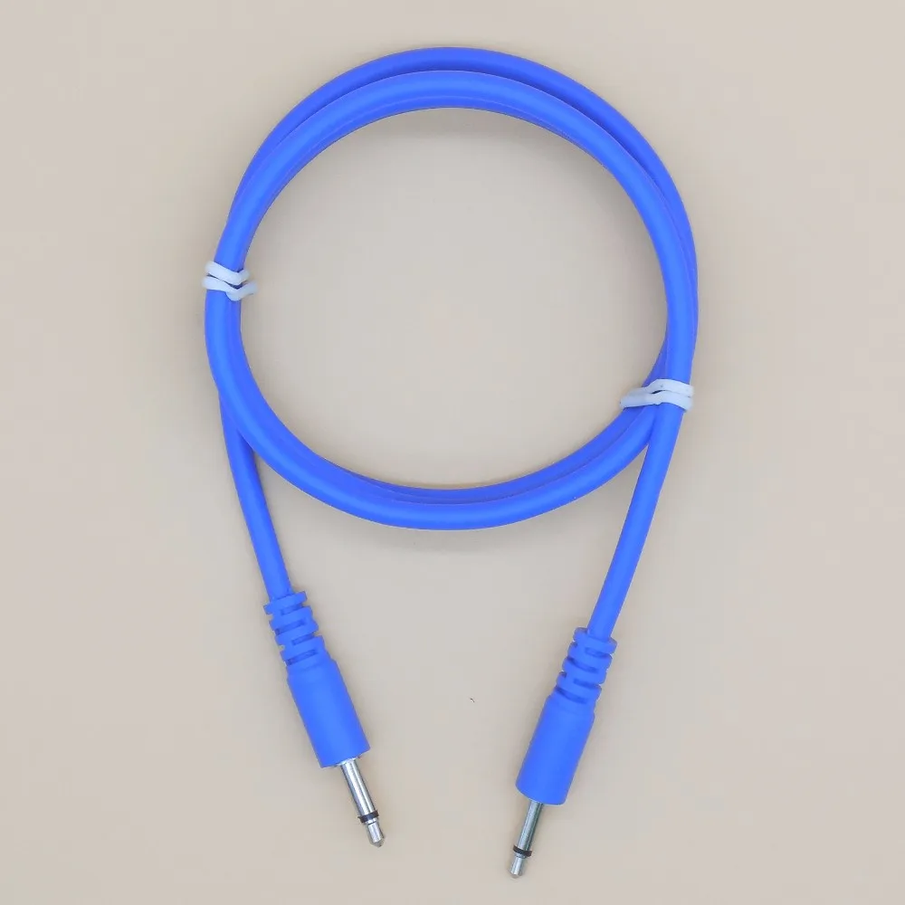 Pantone 915c Blue Color 3.5mm Male To Male Audio Mono Jack 3.5 Mm Aux ...