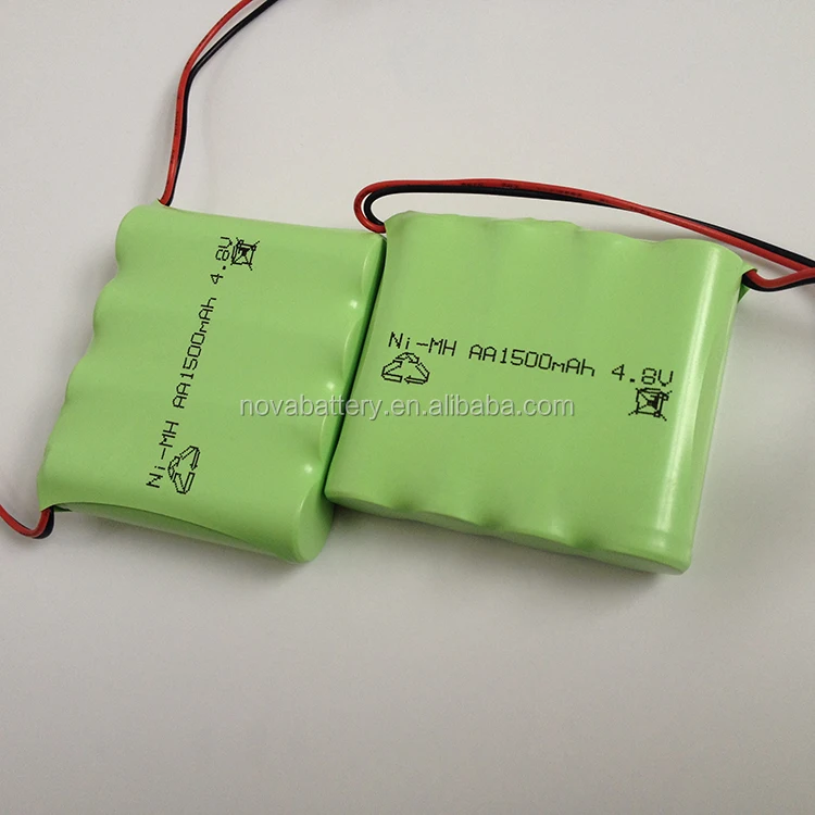 1.2V 3.6V 4.8V AA Ni-MH Battery Packs - Rechargeable 1500mAh, 1600mAh ...