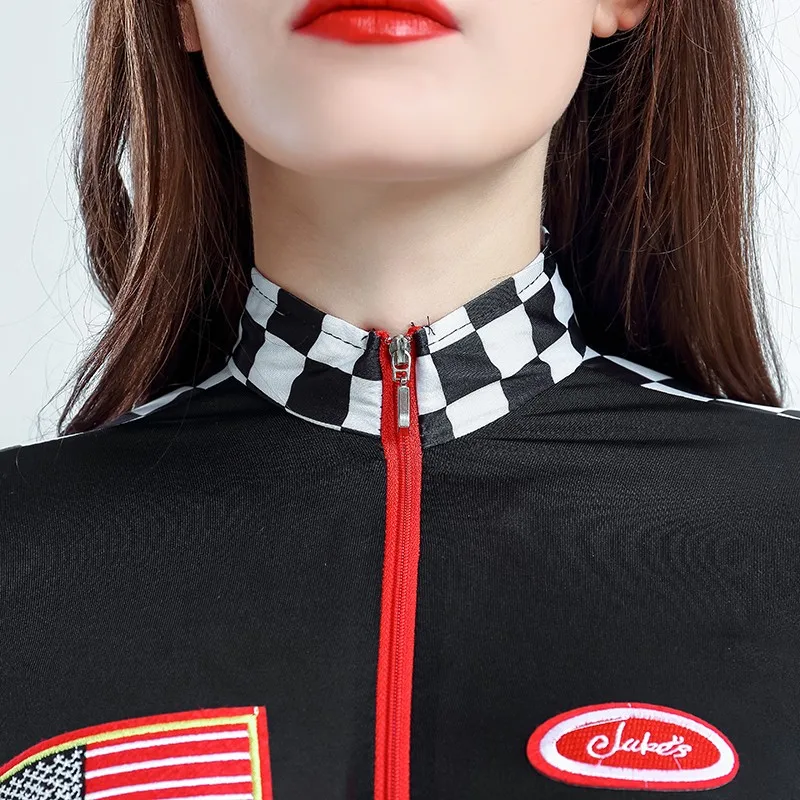 High Quality Woman Sexy Race Car Driver Suits Costume Racing Uniform ...