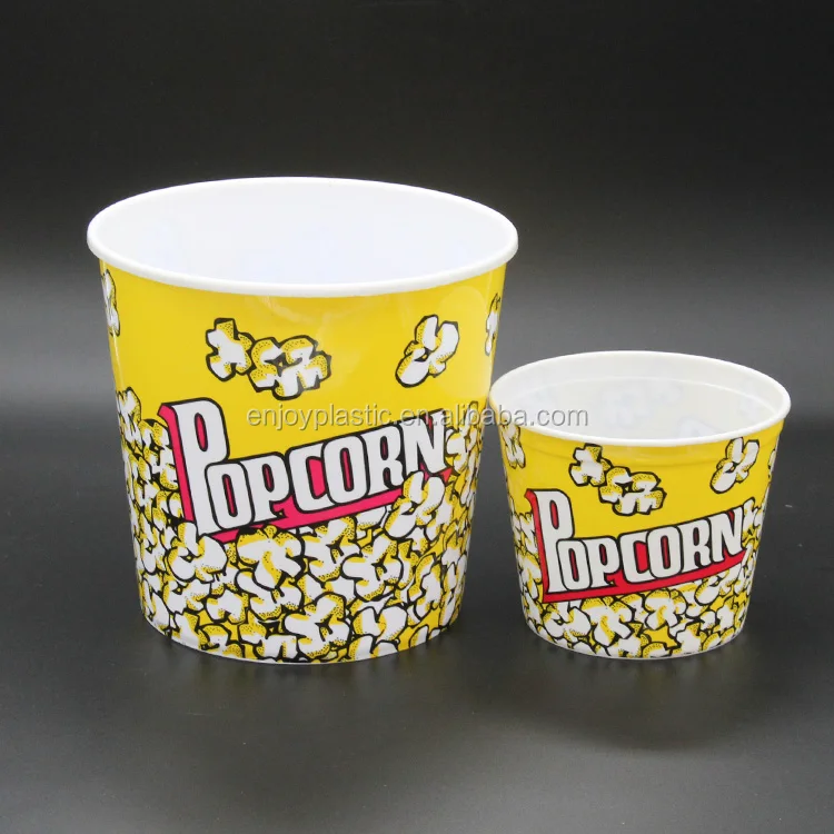 Plastic Popcorn Container With Lid - Buy Popcorn Container,Plastic ...