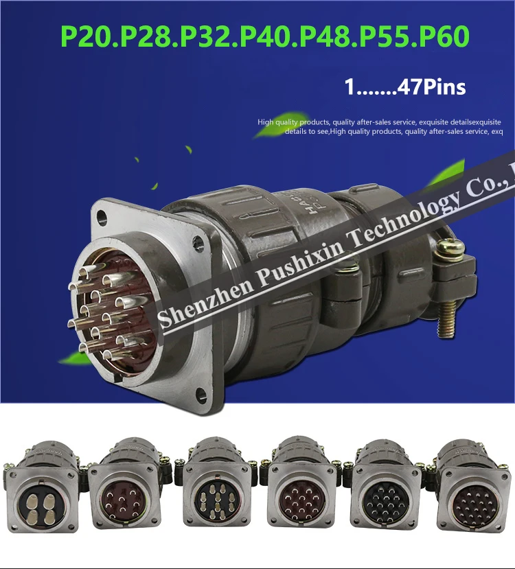 P20 P28 P32 P40 P48 P55 P60 Connector With 2 3 4 5 6 7 8 9 10 12 14 16 ...