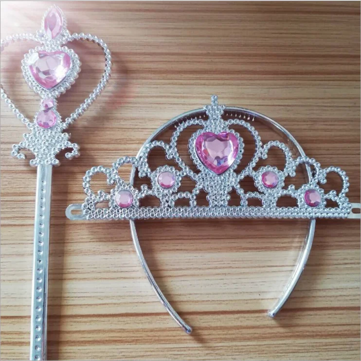 Cheap Mini Princess Tiara And Crown Party Children's Crown Two Piece ...