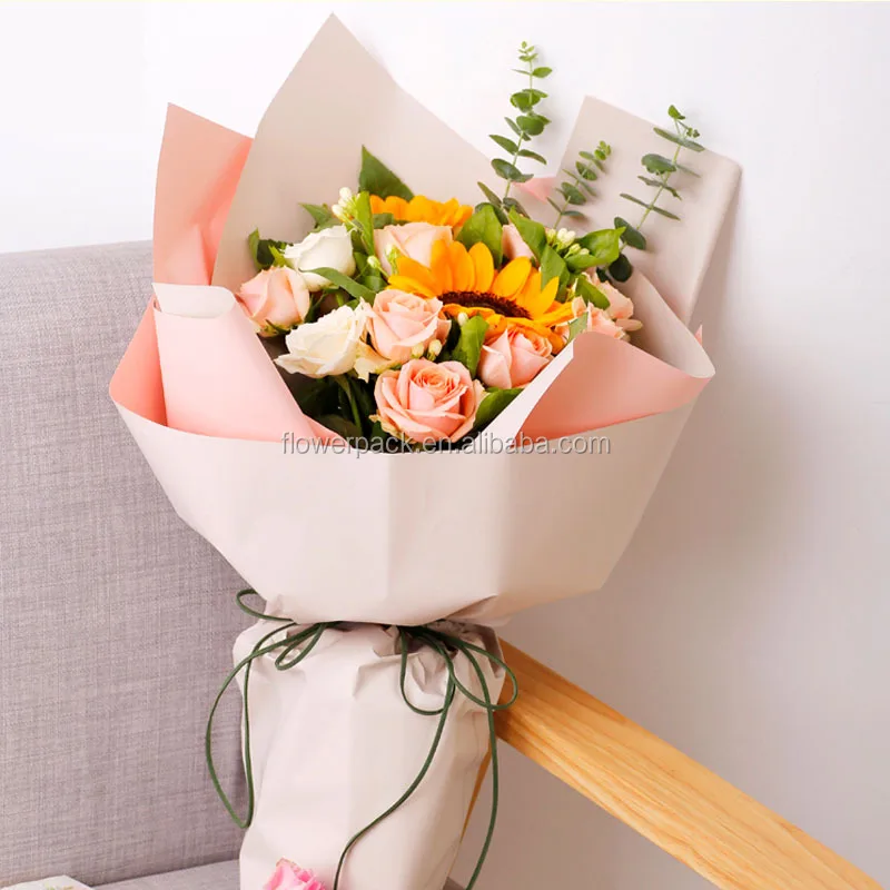 Double Color Waterproof Flower Wrapping Paper - Seewin