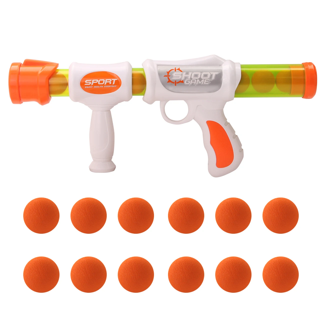 Rapid Fire Atomic Power Pump Action Popper Air Powered Blaster Shooter ...