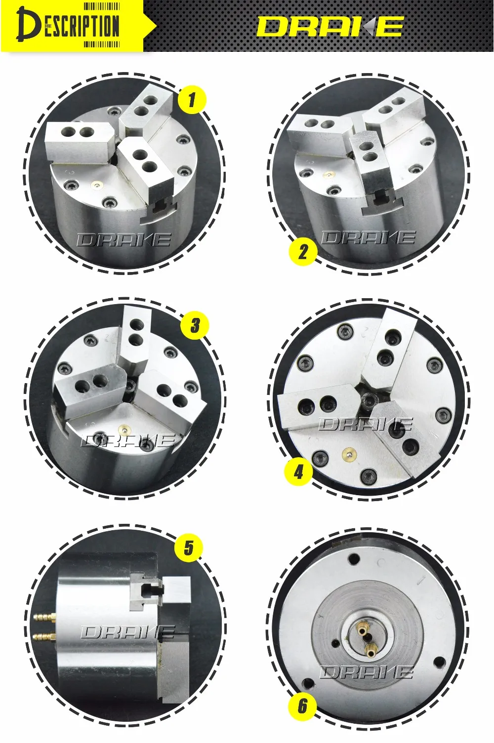 3-backen pneumatische spannfutter metall drehmaschine chuck| Alibaba.com