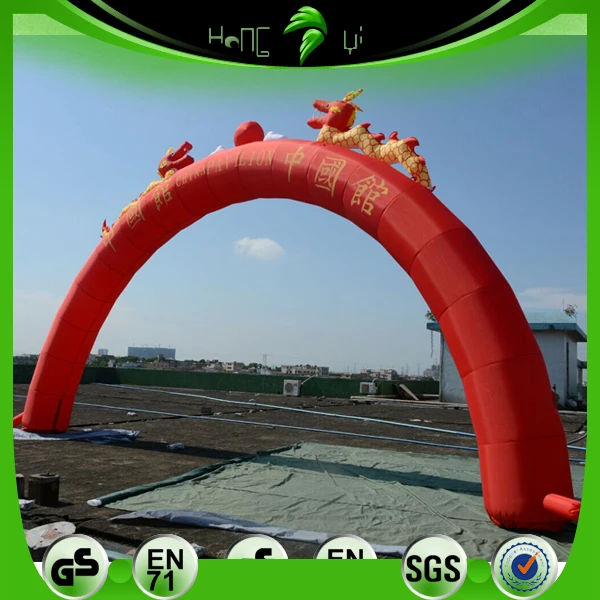 2024 Chinese Dragon Year Outdoor Giant Inflatable Chinese Dragon Arch ...
