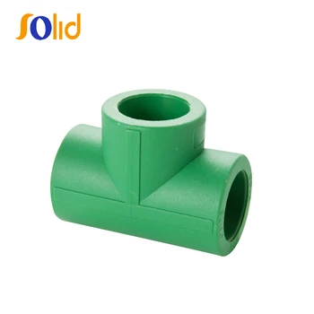 Green Color 20mm Equal Tee Ppr Pipe Fittings For Water Supply Systems ...