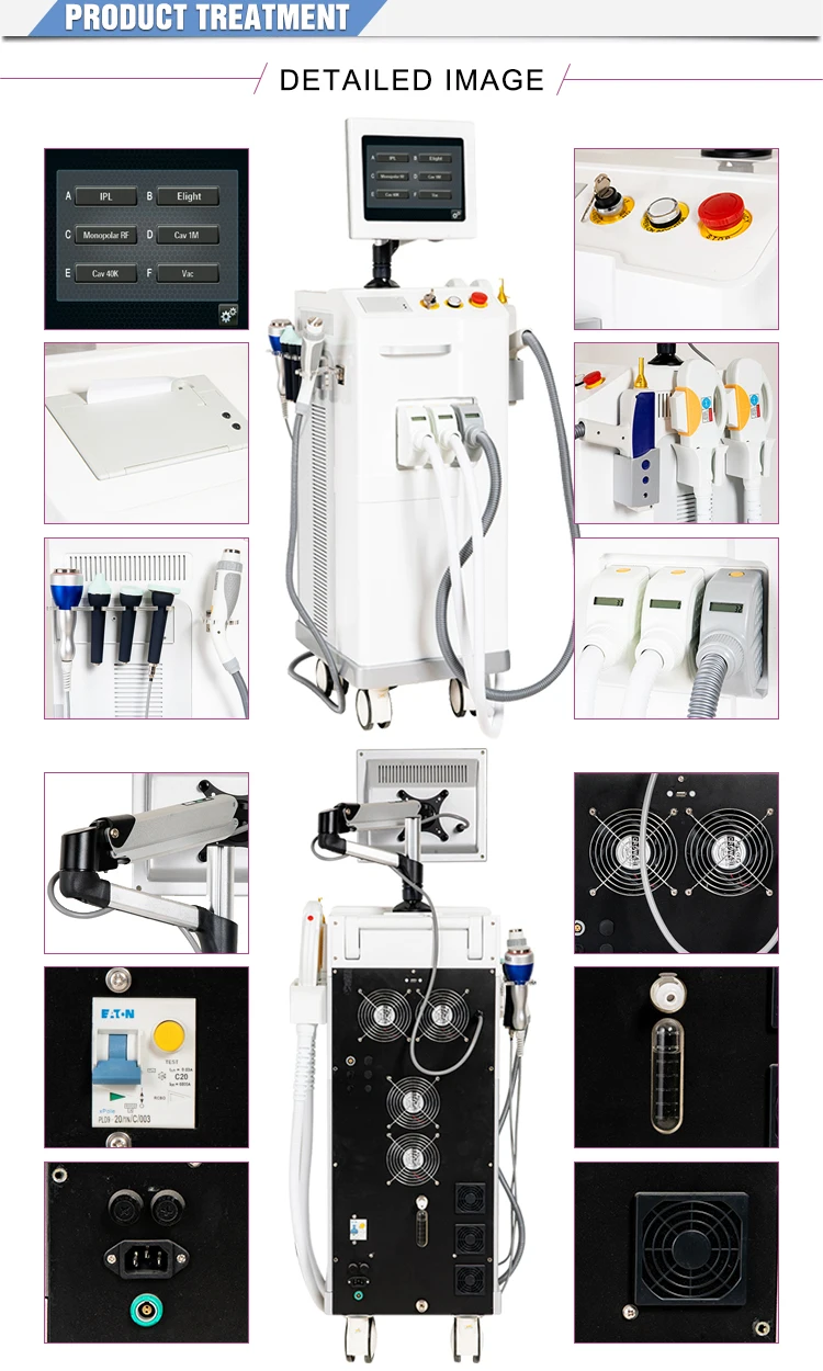 7 In 1 Professional Beauty Aesthetics Equipment With E-light+ipl+nd:yag ...