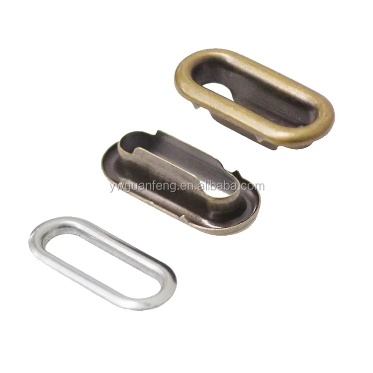 Guanfeng Big Sizes Choice Metal Long Eyelet Shoes Caps Rectangle Oval ...