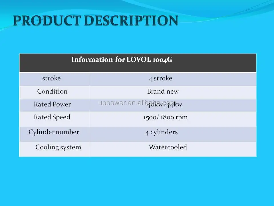 LOVOL柴油发动机 1004G 40kw| Alibaba.com