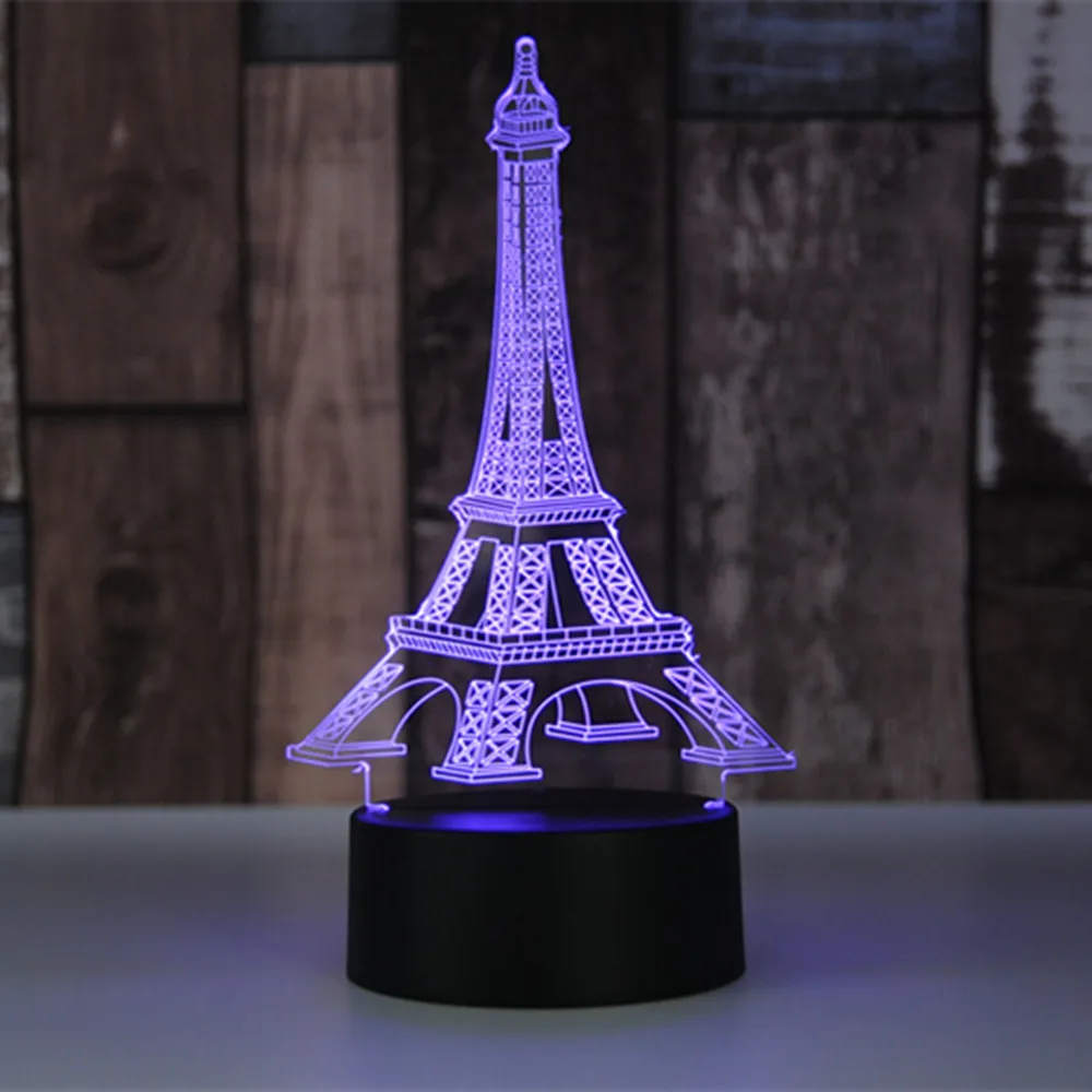 Battery Powered 3d Optical Illusion Led Night Light Touch Sensor 3d ...