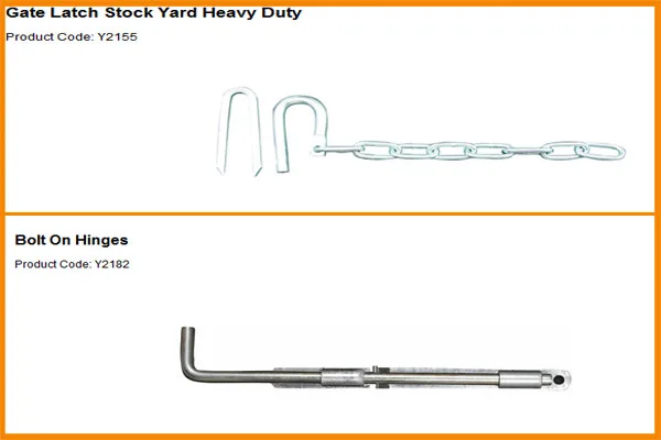 Durable Farm Gate Latches, Gudgeons & Hinges - Hot Dip Galvanized