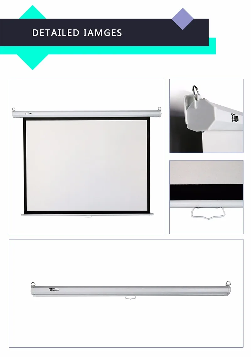 Auto Lock Ceiling Hanging Projection Screen For Projector Home Cinema ...
