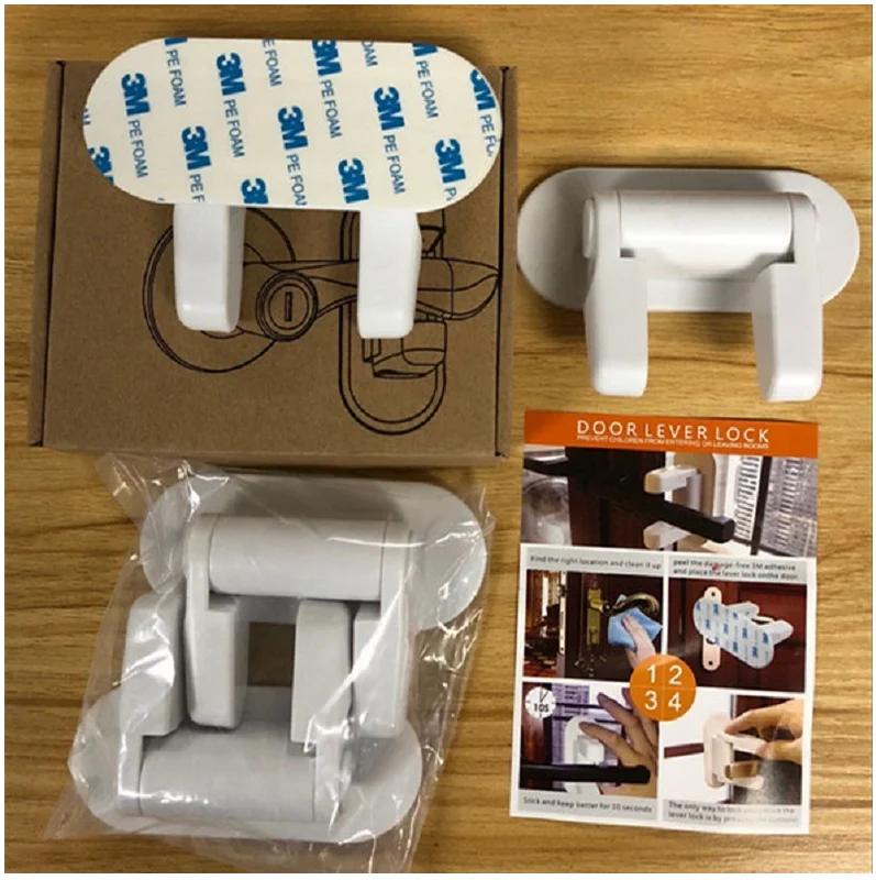 Child Safety Door Lever Lock For Baby Security Door Handle Lock 3m ...