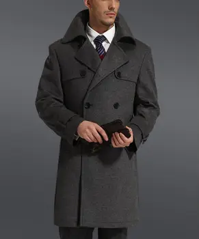 New Design European Style Long Coats For Men From Shanghai - Buy Long ...