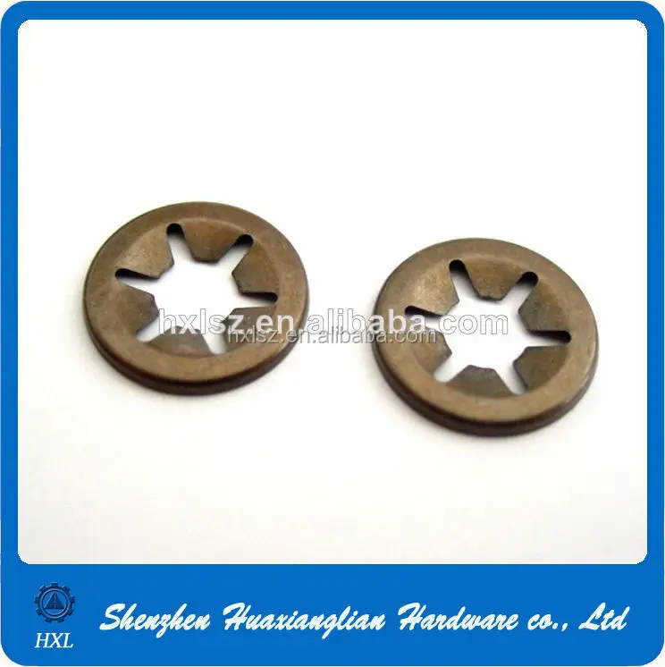 M6 M8 M10 Black Spring Steel Star Lock Washers for Shaft