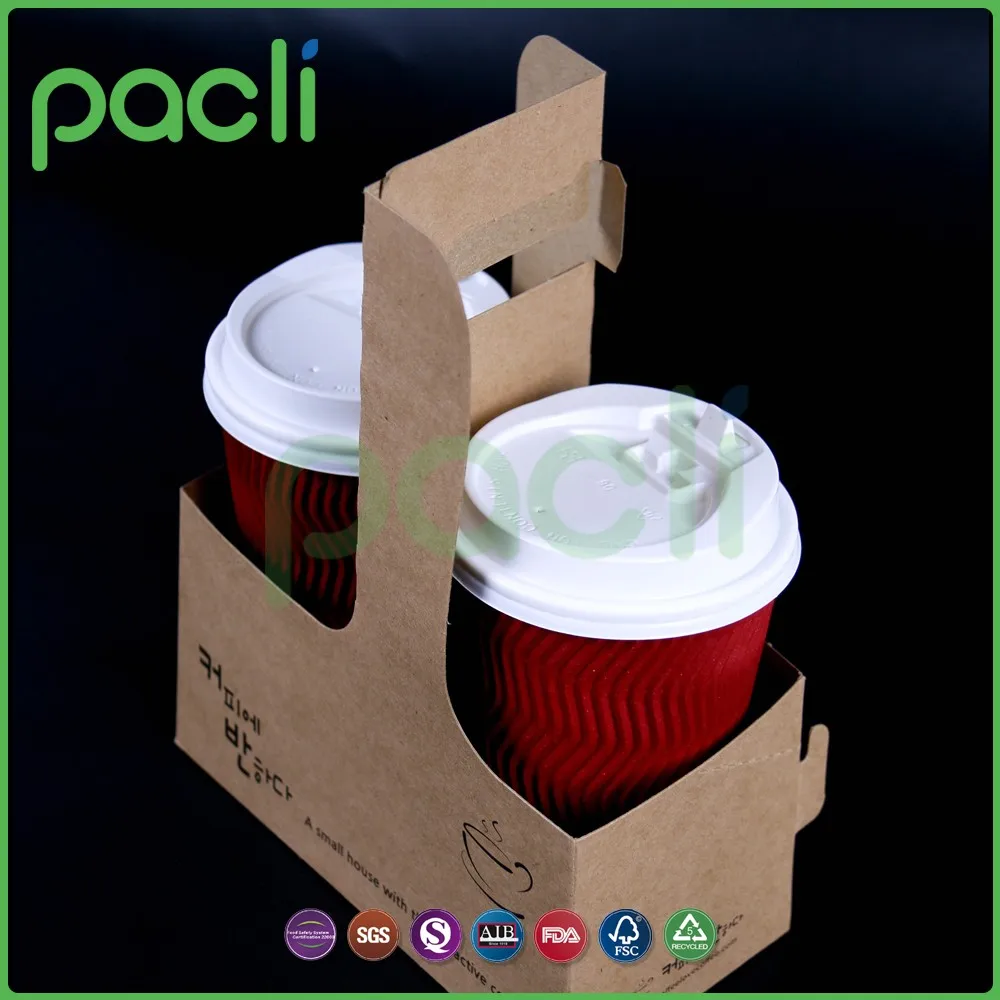 커피 종이 컵 홀더 일회용 크래프트 종이 컵 트레이 Buy 일회용 음료 캐리어종이 일회용 음료 캐리어커피 컵 일회용 음료 캐리어 Product On