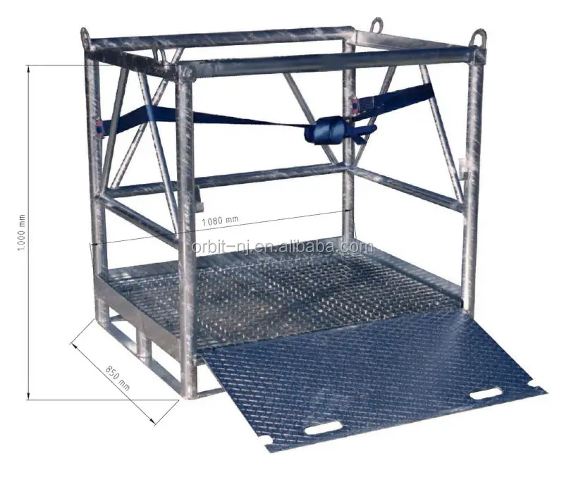 Gas Cylinder Stacking Cage With Ramps For Forklift - Buy Gas Cylinder ...