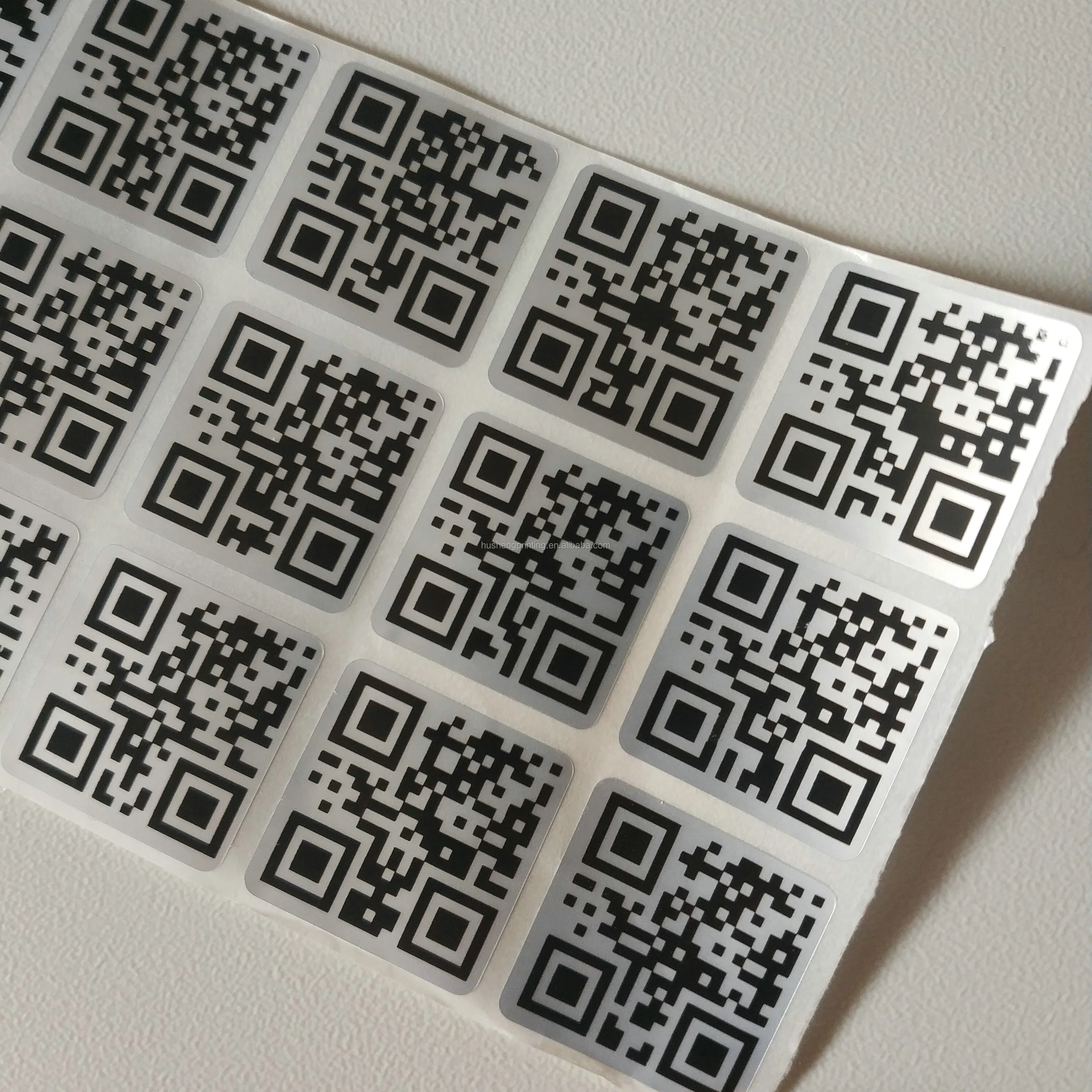 Custom Barcode Scan Security QR Code Label Sticker