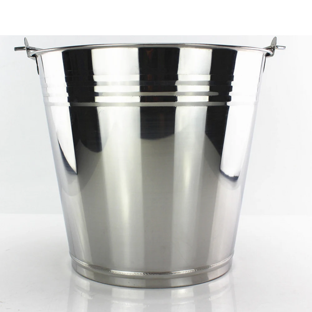 Durable Stainless Steel Water Buckets - 10L, 12L, 20L