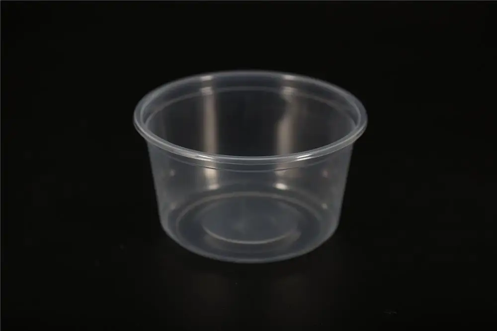 480ml Disposable PP Food Container with Lid - Sustainable