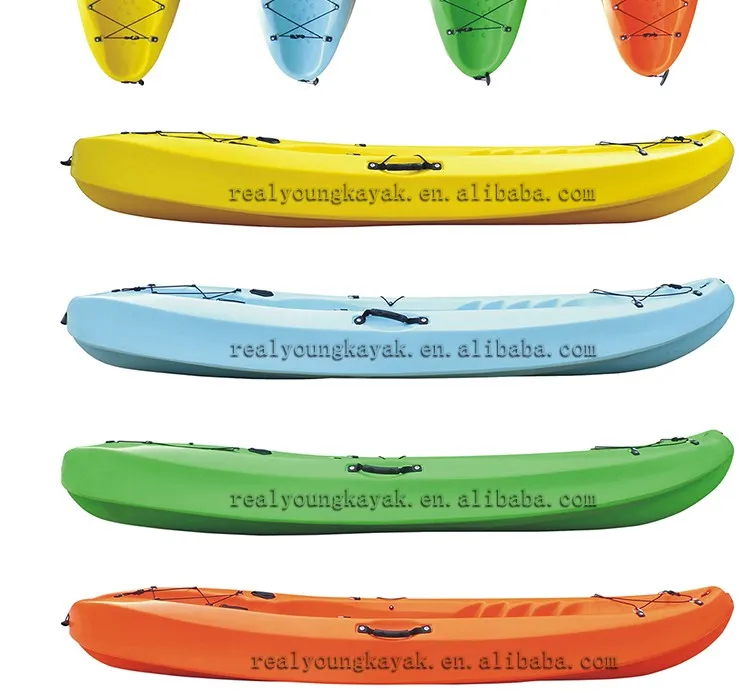 One Person Small Fishing Plastic Boat Sit On Top Kayak Paddle Sale ...