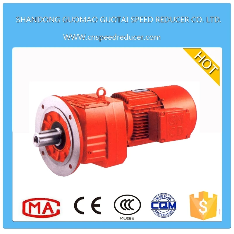 Gr89 Helical Guomao Inline Gear Motor Reducer Used For Mixer Conveyor ...