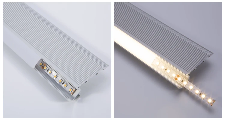 Light Up 90 Degree Illuminate Aluminum Nosing,Channel,Profile,Extrusion ...