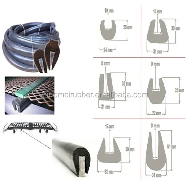 Screen Capping Rubber, Crown bar Rubber,Rubber Stringer Bar Capping ...