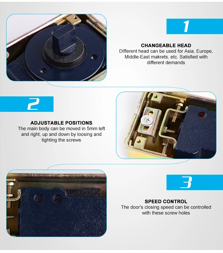 High Quality Automatic Pivot Door Closer - Glass Hinge Door Closer