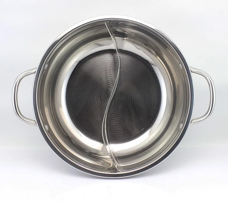 Wholesale Stainless Steel Stock Pot Two-flavor Hot Pot Soup Pot - Buy ...