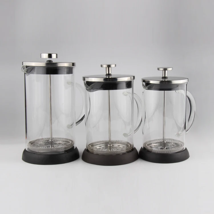 French Press Pyrex Coffee Plunger 304 Stainless Steel Thick Durable ...