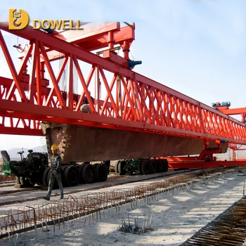 U Type Bridge Erection Crane Girder Beam 300 Ton Truss Type Bridge Beam ...