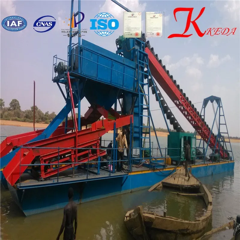 River Gold Mining Barge For Sale - Buy Gold Dredge,Gold Mining Barge ...