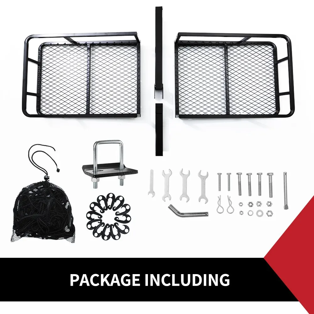 58inch Deluxe Steel Car Cargo Carrier Hitch Towbar Car 4wd 4x4 Rear ...