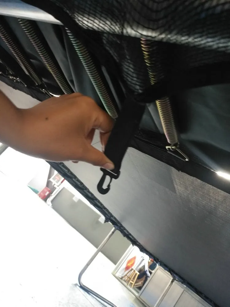 14x16ft High Bounce Spring Black Plating Outdoor Trampoline