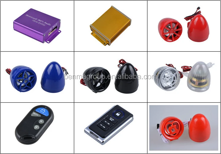 3 Wheel Motorcycle/electric Bike/scooter/dirt Bike Universal Mp3 Alarm ...