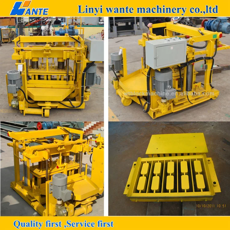 Concrete Egg Laying Block Machine QT40-3A Manual Brick Making Machine