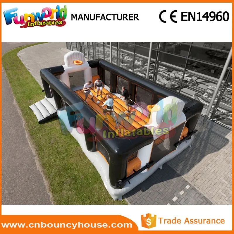 Portable Inflatable Soccer Field Interactive Sports Games Arena Sports ...